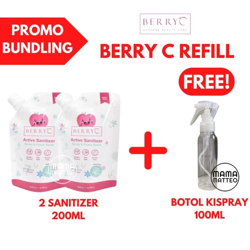Promo BUNDLE - BERRYC SANITIZER REFFIL 200ML - BCRef 2+Kspy100 - Kota ...