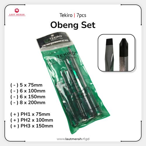 Jual TEKIRO SET OBENG 7 PCS /OBENG SET / TOOLS - ALAT PERKAKAS - Kota ...