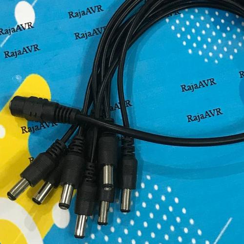 Jual Cabang Jack DC 5.5mm Colokan Power CCTV Kabel Cumi Splitter 4 8 ...