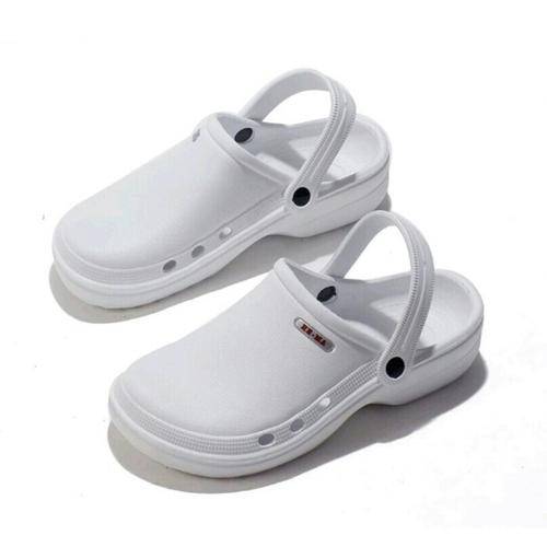 Jual Sandal Baim Putih 36-44 Sandal Perawat Medis Anti Slip Sendal ...