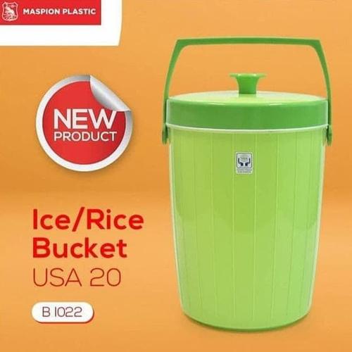 Jual ICE/RICE BUCKET USA 20LT BT-022 MP / TEMPAT NASI - ES BATU MASPION ...