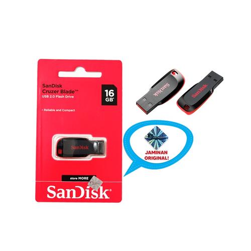 Jual FLASHDISK SANDISK 16GB / ORIGINAL / CRUZER BLADE - Jakarta Selatan ...