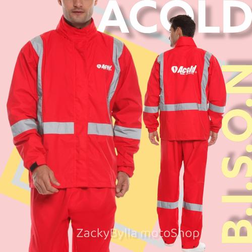 Jual Jas Hujan Acold Raintol BISON Premium Safety - Dongker, M - Kab ...