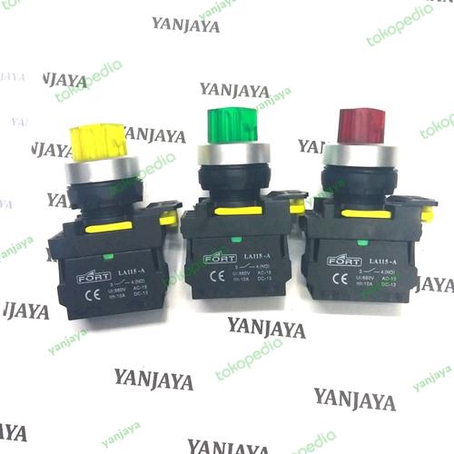 Jual selector switch LA115-A5-10XD lampu led 220v 2 posisi 1NO FORT ...