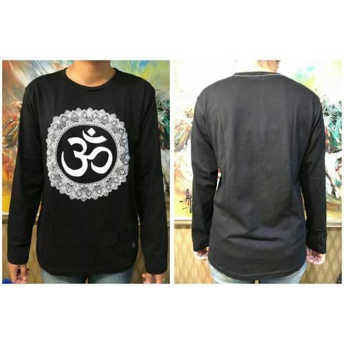 Jual Kaos Yoga / Baju Yoga / Long slevee Sindu Ohm Besar Putih - Ohm ...