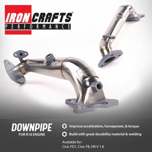 Jual Ironcrafts Downpipe Honda R18 R20 Civic FD Civic FB HR-V 1.8 CR-V ...