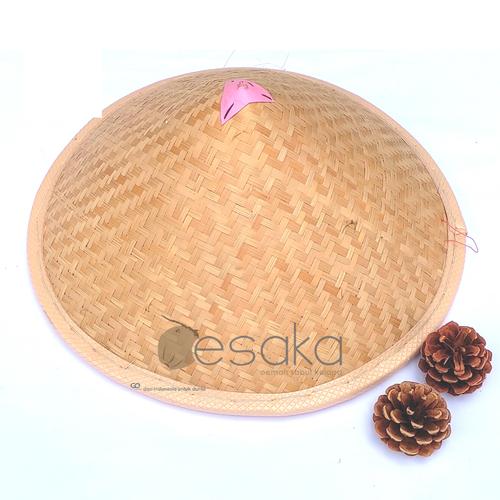 Jual caping petani topi berkebun kerajinan bambu anyaman bambu kreatif ...