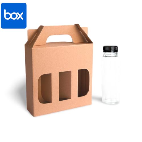 Jual Box isi 3 Botol kale 250ml model jinjing kardus tenteng 17x5 ...