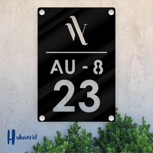 Jual Custom Logo Dan Nomor Rumah Akrilik / Personalised Modern House ...
