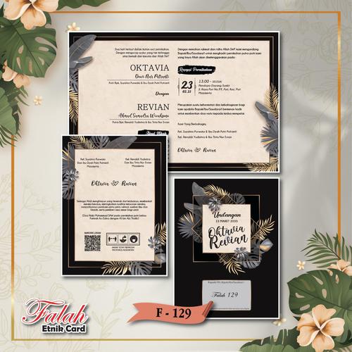 Jual Blangko Undangan Kosong Pernikahan FALAH 129 Cantik Harga Murah ...