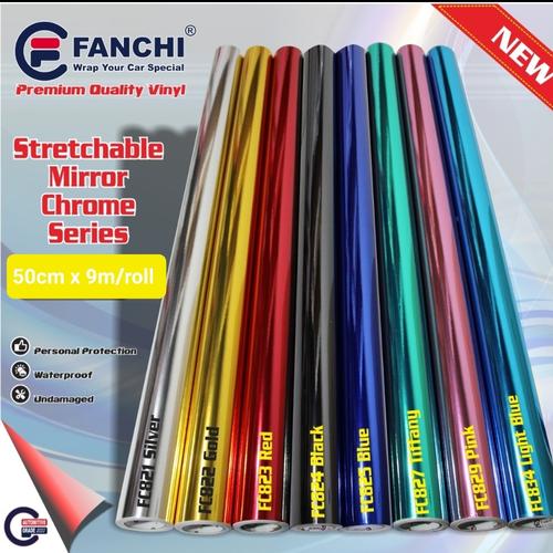 Jual [Roll] Sticker Fanchi Mirror Chrome Krom Lentur Premium Wrap ROLL ...