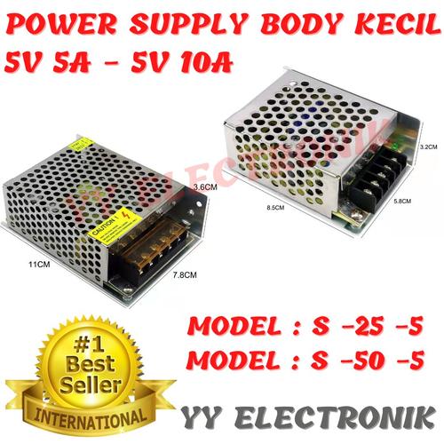 Jual POWER SUPPLY PSU 5V WITCHING BODY KECIL 5A 10A - 5V 10A - Jakarta ...