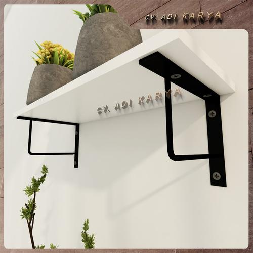 Promo Rak Besi Siku Rak Dinding Minimalis Gantung Tempel Tembok - Kota ...