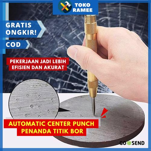 Jual ALAT PENANDA TITIK BOR BESI KAYU CENTER PUNCH OTOMATIS DRIP AUTO ...
