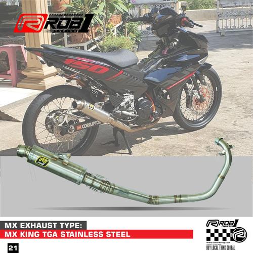 Jual KNALPOT ROB1 MX KING TGA SS ORIGINAL - Kota Bandung - ROB1 Racing ...