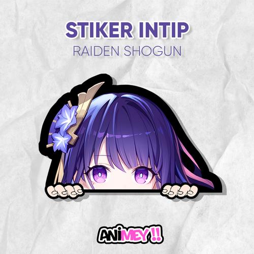 Jual Stiker Intip Raiden Shogun Baal Genshin Impact Sticker Waterproof ...