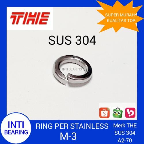 Jual RING PER STAINLESS M3 RING VER THE SS SUS 304 SPRING WASHER LOCK WL - Kota Cimahi - INTI ...