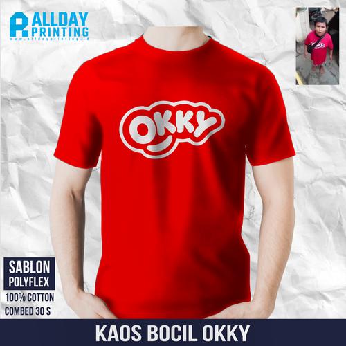 Jual Kaos Okky | Sablon | Bocil | Viral | Receh | Lucu | Funny - Putih, S - Kota Surabaya ...