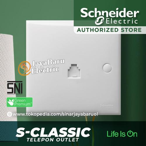 Jual Stop Kontak Telepon Outlet SCHNEIDER S-Classic Classic - Jakarta ...