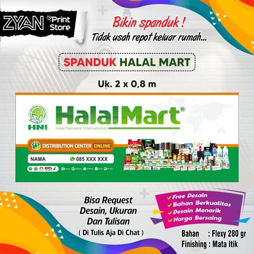 Jual SPANDUK / BANNER HALAL MART - DESAIN A - Kab. Cirebon - ZYAN PRINTSTORE | Tokopedia