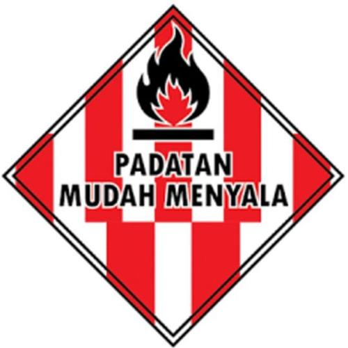 Jual Stiker 15x15cm PADATAN MUDAH MENYALA simbol Limbah B3 - Jakarta ...