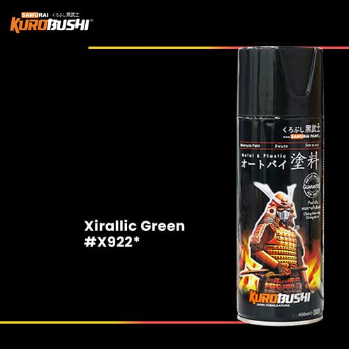 Jual Samuraipaint, Xirallic Green #X922* Cat Aerosol Kualitas Kompresor ...