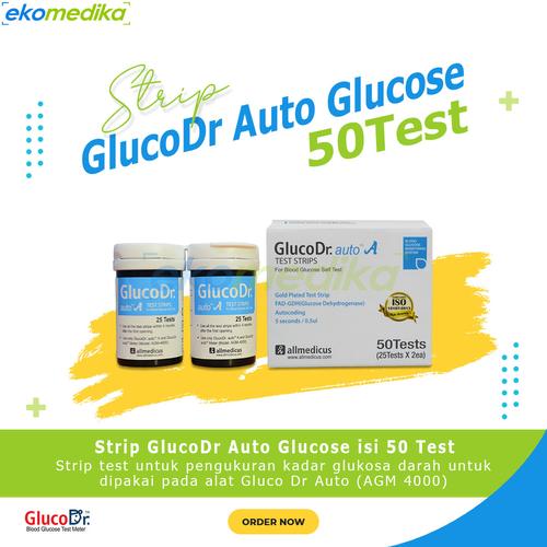Jual Strip Gluco Dr Auto A AGM 4000 / GlucoDr Auto Strip Gula Darah 50T ...