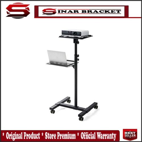 Jual bracket projector/proyektor/infocus standing tripod plus tray NEW ...