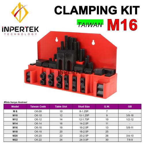 Promo CK Clamp Set M16 Clamping Kit Clamping Set Penjepit Klem Meja ...