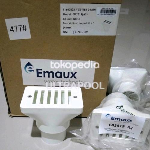 Jual Drain Gutter Kolam Renang Emaux 1,5 inch EM2819 A2 - Jakarta ...
