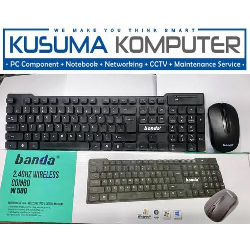 Jual Paket Combo Wireless Keyboard dan Mouse Banda W500 - Kab. Sleman ...