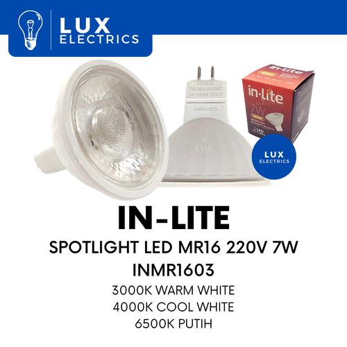 Jual Lampu LED Spotlight MR16 220V 7W INLITE INMR1603 Warm/Cool White ...