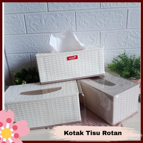 Jual Tempat Tissue Plastik Panjang Motif Rotan Tembikar Kotak Tisu Box ...