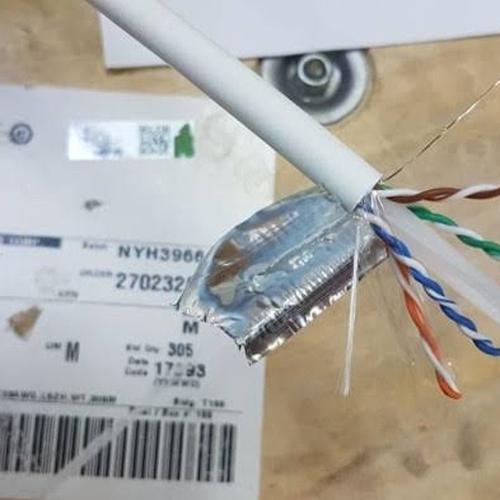 Jual KABEL FTP Cat6A / STP CAT 6A LSZH White 305M AMP COMMSCOPE 1859218 ...