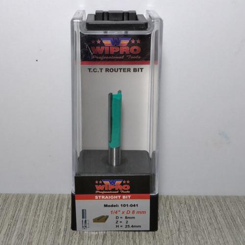 Jual WIPRO MATA PROFIL ROUTER STRAIGHT BITS 1/4" X D 8MM 101-041 - Kota ...
