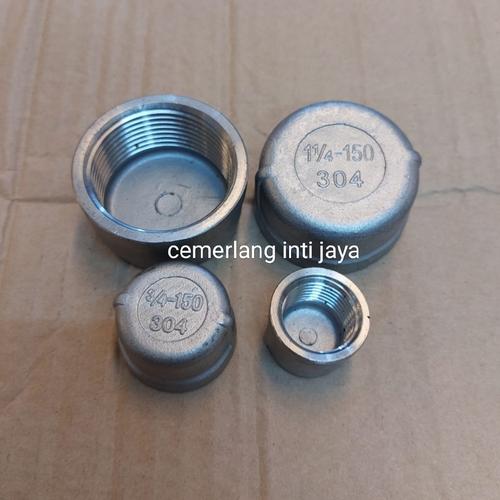 Jual Dop / End Cap Stainless SS 304 / SS304 Drat 1' inch - Jakarta ...