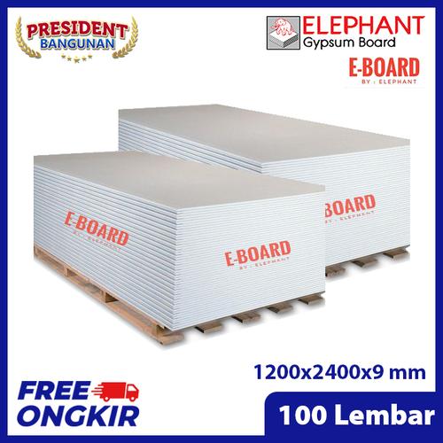 Jual Gypsum E board 9mm / Gipsum Eboard / Papan Eboard ELEPHANT 100 ...