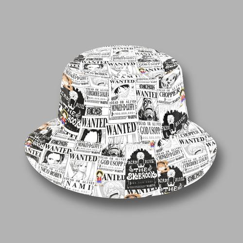 Jual Bucket Hat One Piece Wanted Fullprint Anime Manga Onepiece - Kota ...