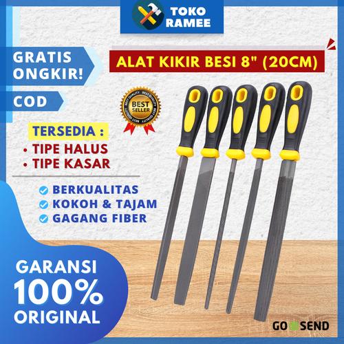 Jual KIKIR BESI PLAT 8 INCH BESAR RATA FLAT GEPENG SETENGAH BULAT ...