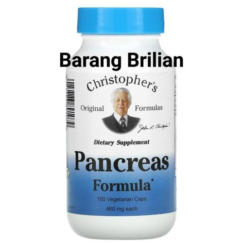 Jual Christopher's Orginal Formulas Pancreas Formula 460 mg 100 VegCaps ...