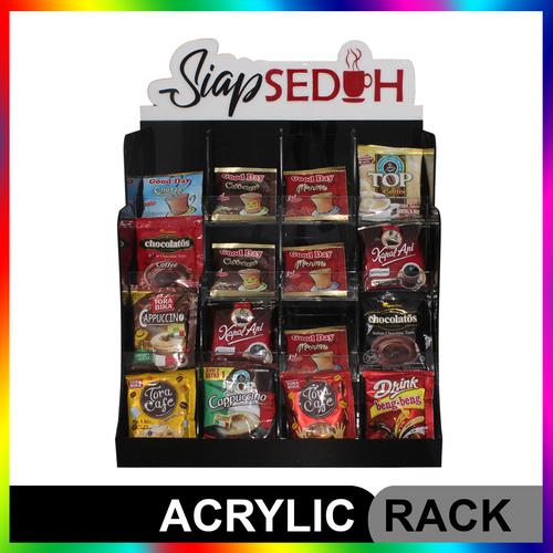 Jual Rak Akrilik Kopi Display Siap Seduh Isi 16 Kotak - Hitam - Kab ...