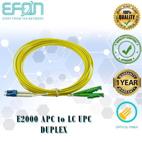 Jual Patchcord E2000 APC to LC UPC Duplex Singlemode 9/125Um 3.0Mm ...