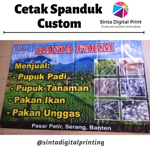 Jual Cetak Spanduk Toko Kios Pupuk Pertanian Custom Desain / Banner ...