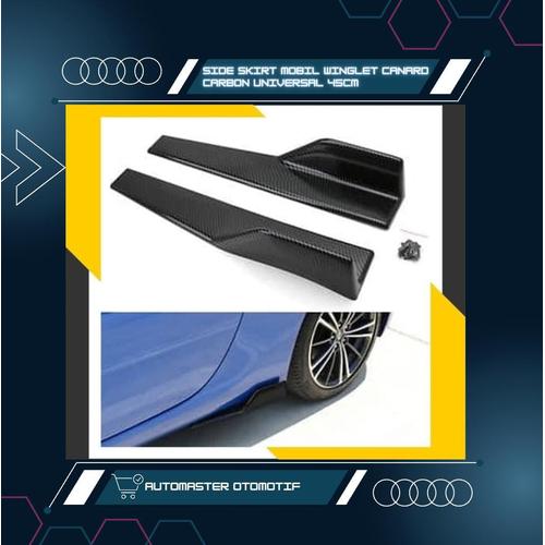 Jual Side Skirt Carbon Universal Winglet Canard - 45cm - Jakarta Utara ...