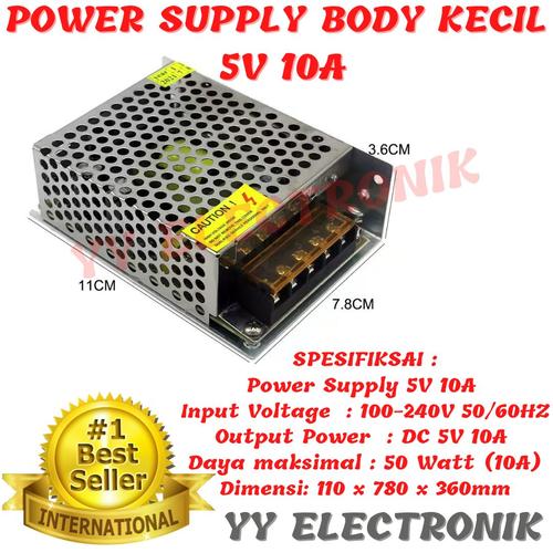 Jual POWER SUPPLY PSU 5V WITCHING BODY KECIL 5A 10A - 5V 10A - Jakarta ...