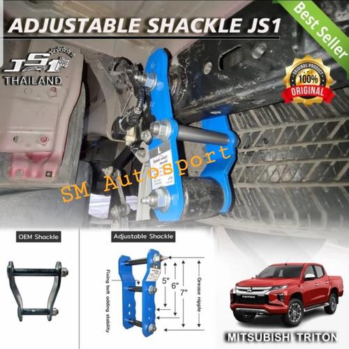 Jual JS1 Rear Adjustable Shackle Lift Kit Anting Per MITSUBISHI Triton ...