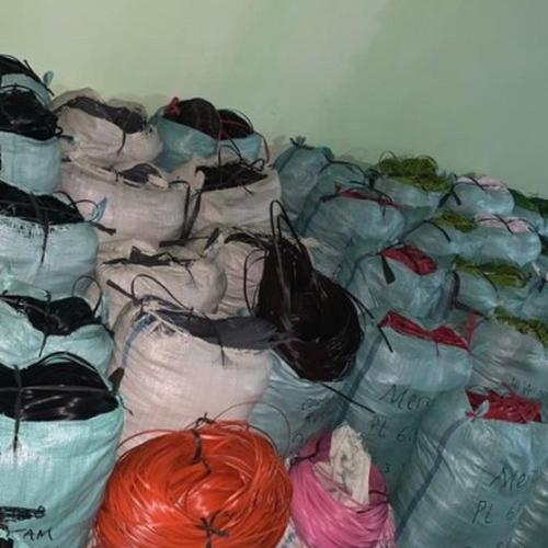 Jual tali rotan plastik tali rotan sintetic anyaman per100meter bentuk ...