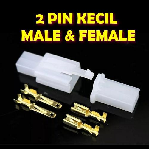 Jual Soket Motor 2pin Kecil + Skun | Socket Mobil Konektor Kabel Isi ...