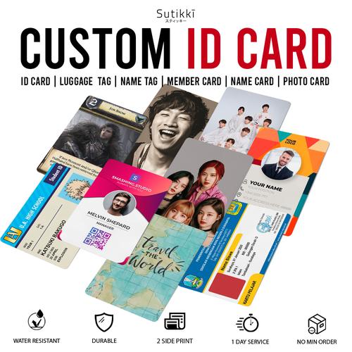 Jual Cetak ID Card Custom Kartu Member PVC Name Tag Photo Card Foto ...