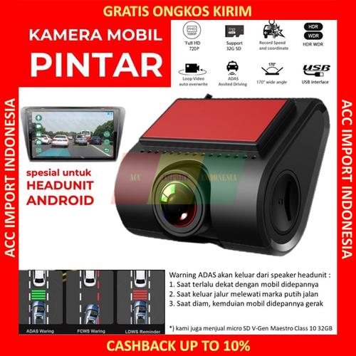 Jual Kamera Mobil Car Camera Depan DVR Dashcam ADAS Android USB Full HD ...